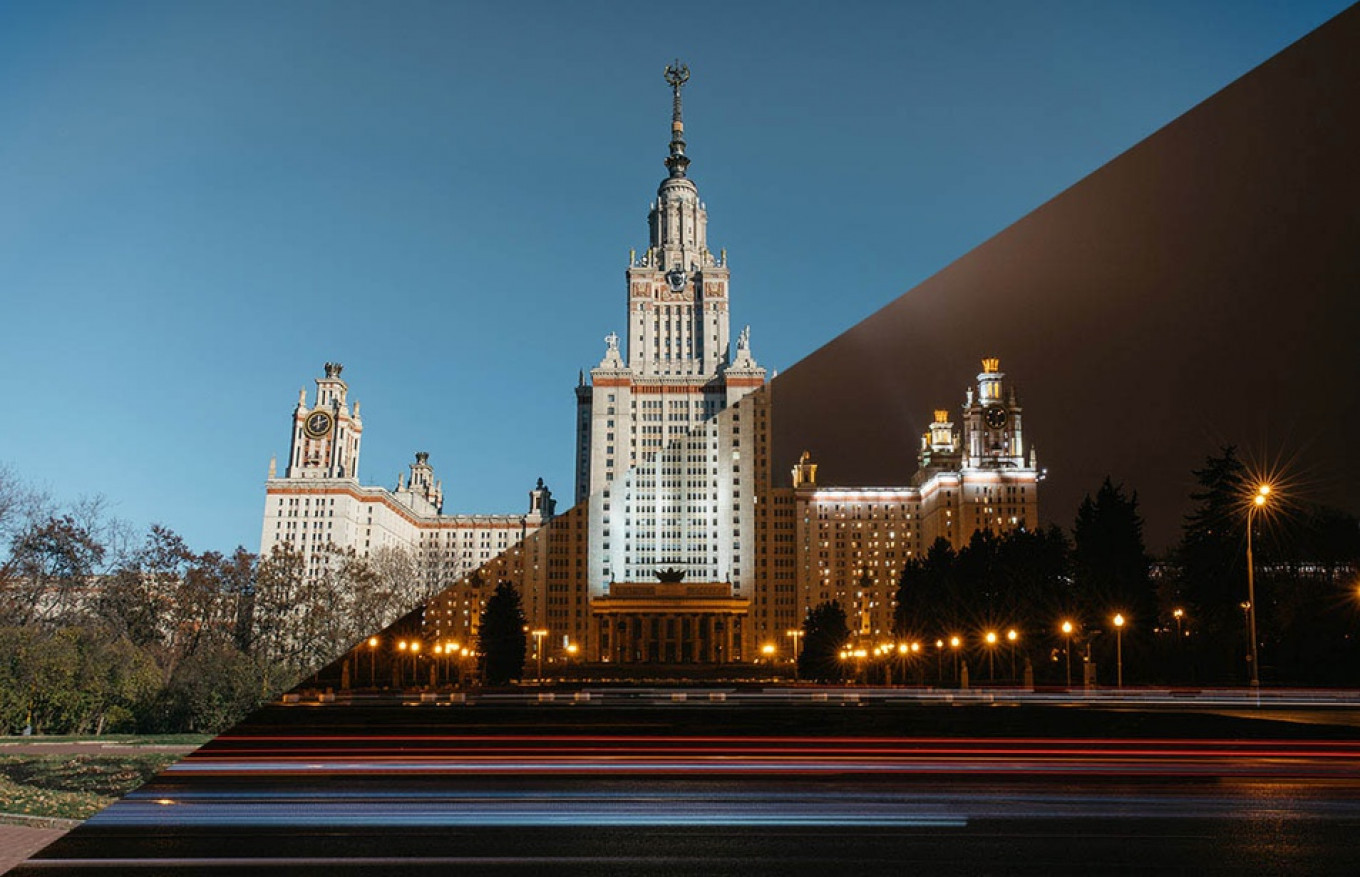 A Day and Night Look at Moscow's Iconic Buildings, in Photos - The ...