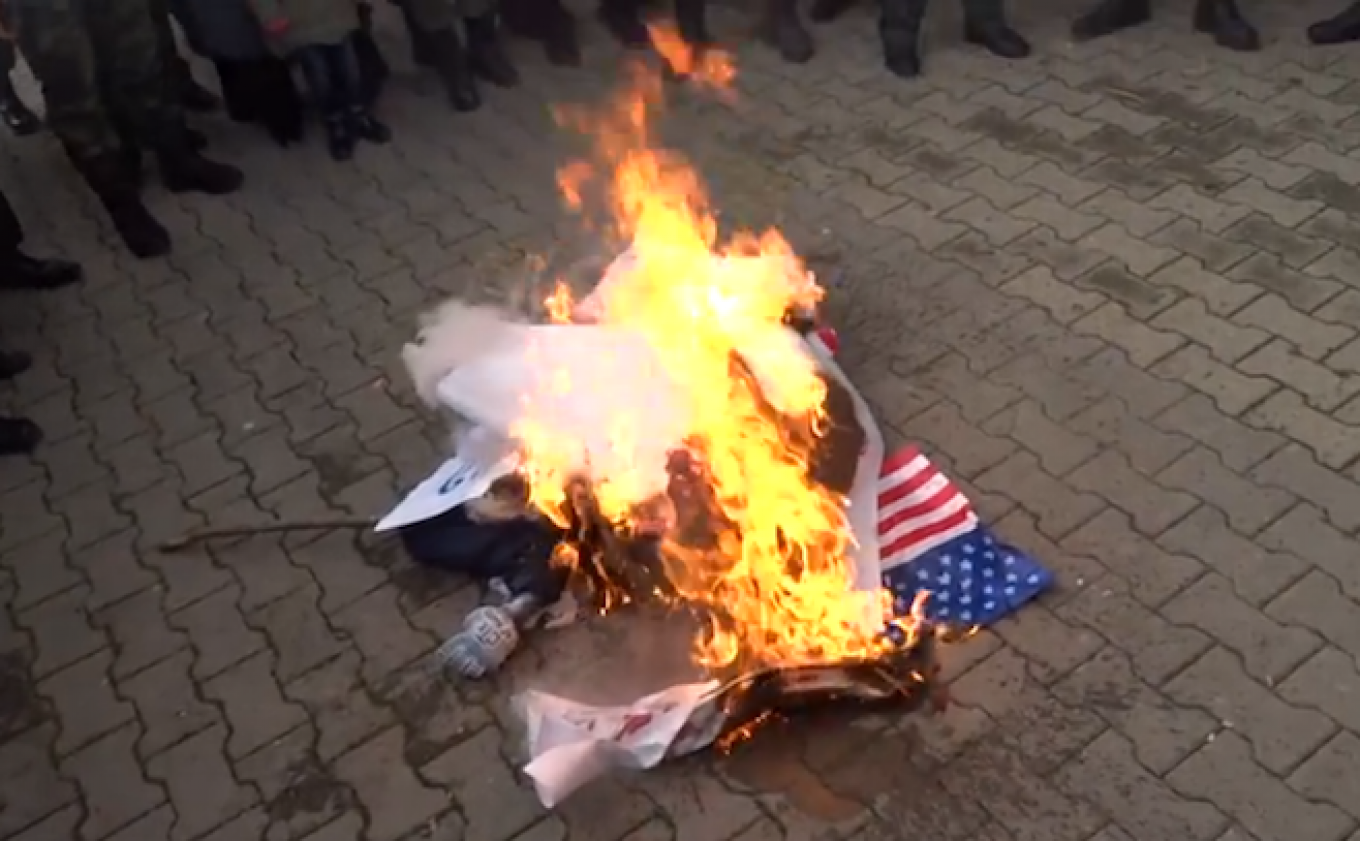 Cossacks Burn Effigies of Obama, Erdogan