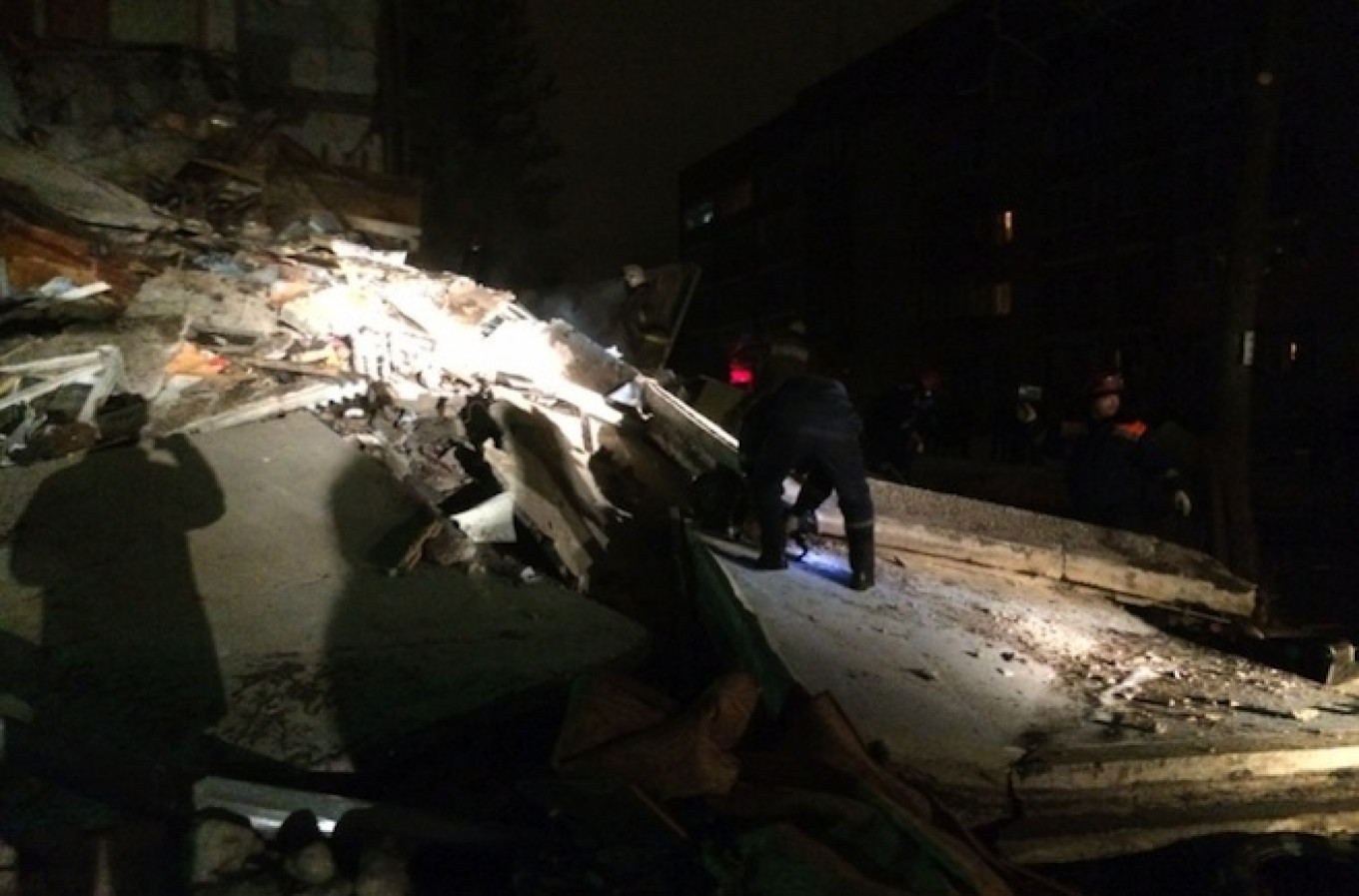 Gas Explosion Collapses Residential Building in Russia's Yaroslavl