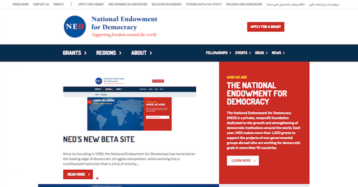 U.S. National Endowment for Democracy Becomes Russia's First ...