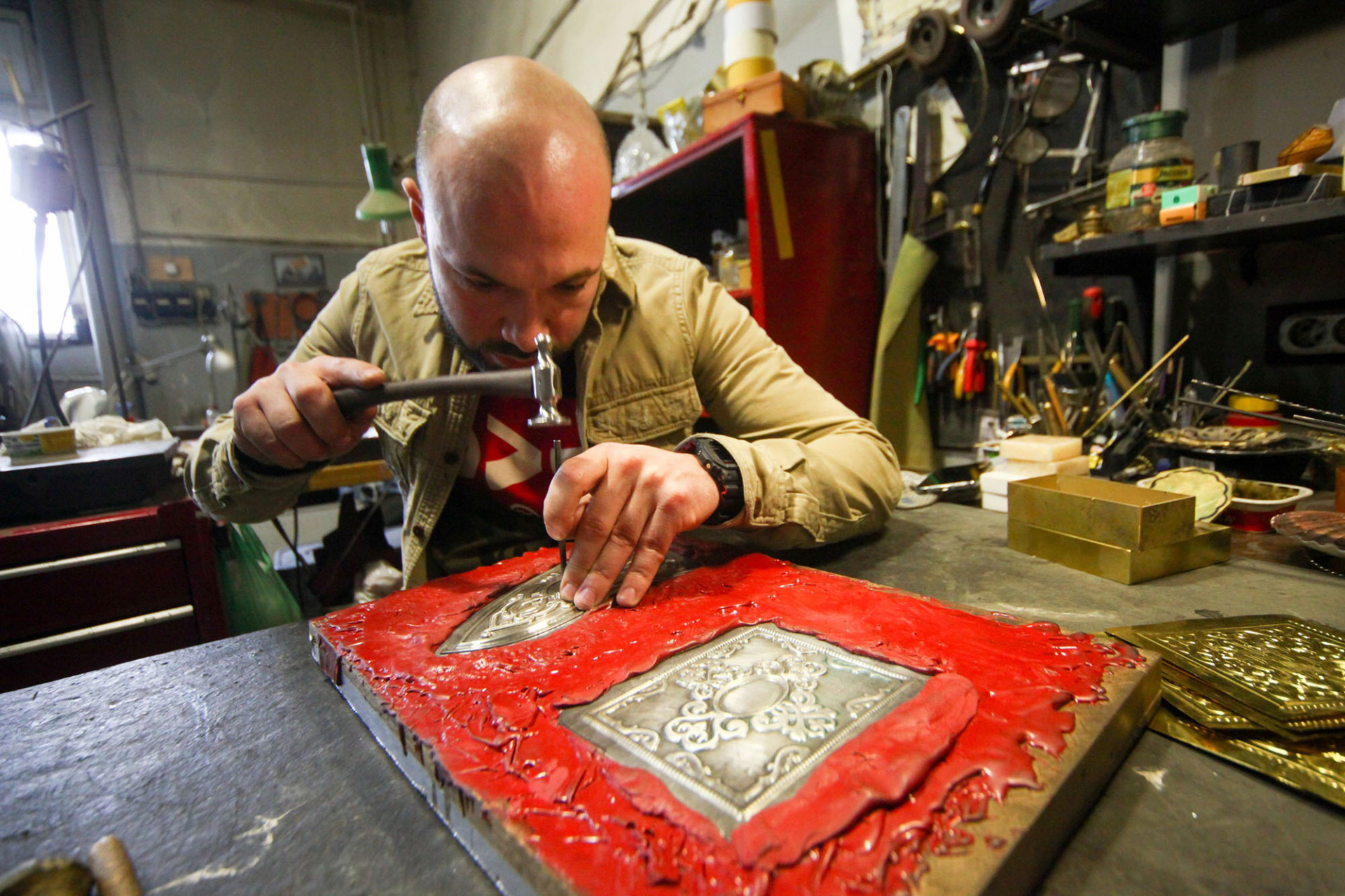 Artisans Craft New Icon for Russian Military Cathedral - The Moscow Times