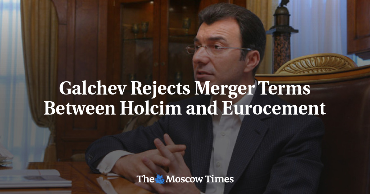 Galchev Rejects Merger Terms Between Holcim and Eurocement