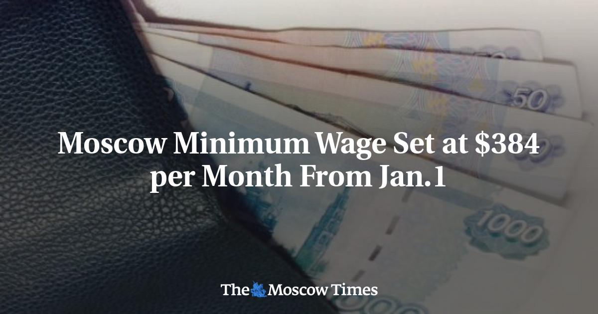 Moscow Minimum Wage Set at $384 per Month From Jan.1