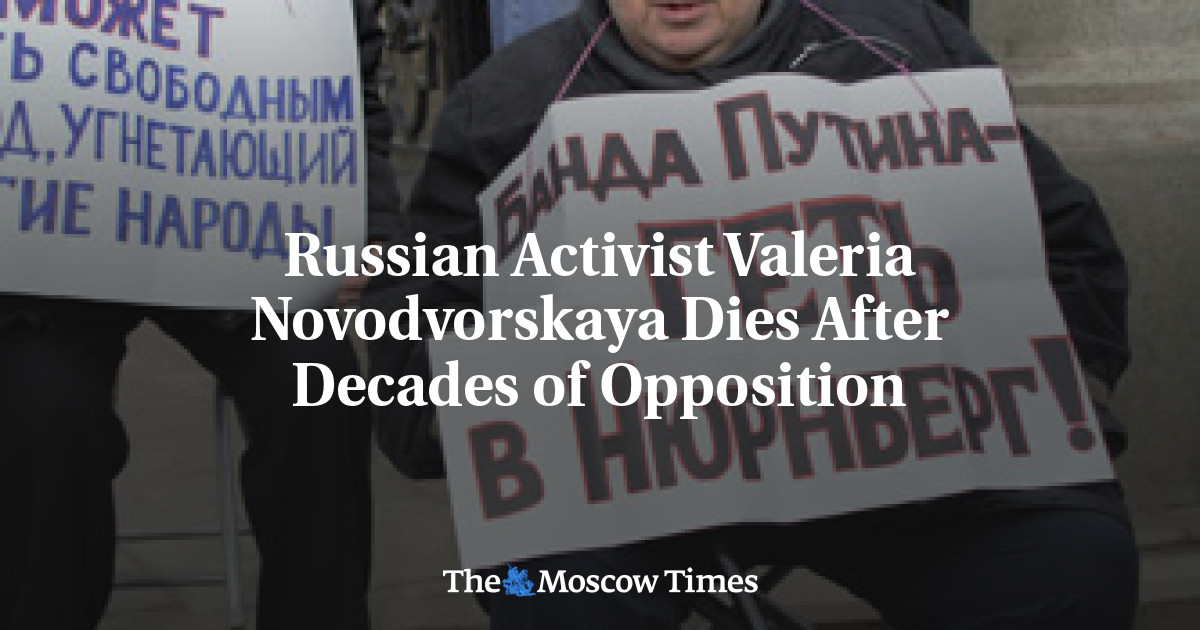 Russian Activist Valeria Novodvorskaya Dies After Decades of Opposition