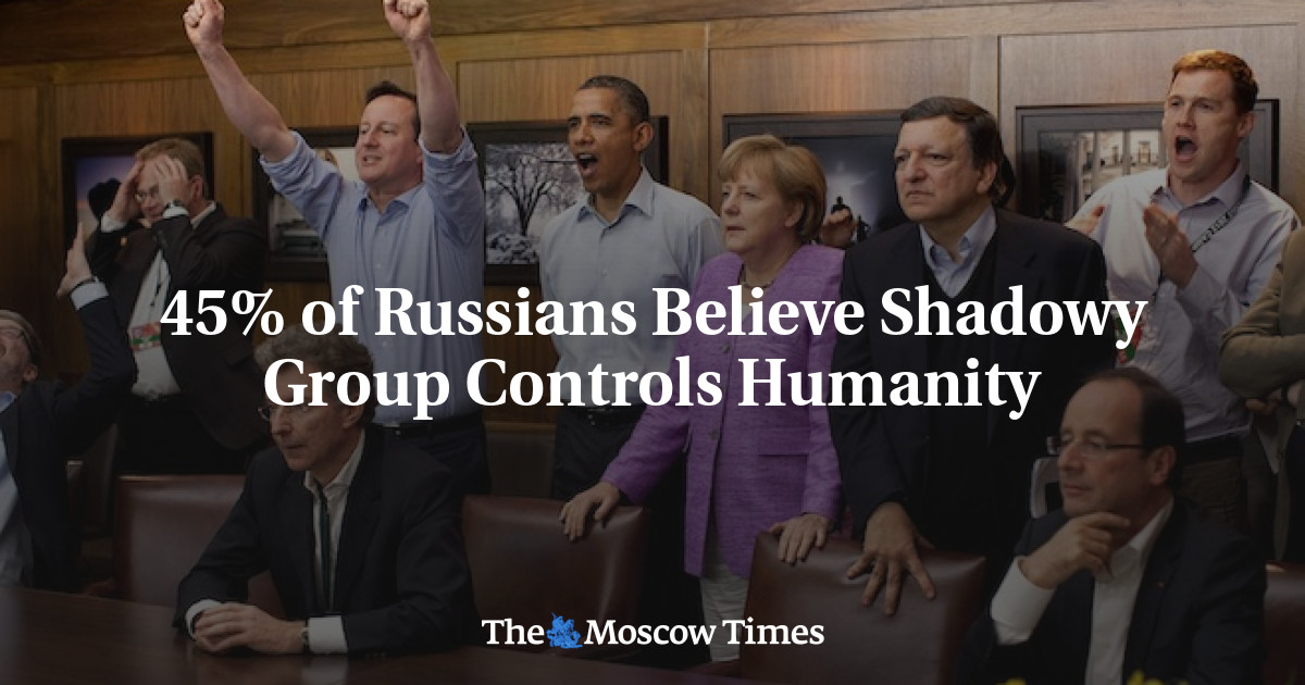 45% of Russians Believe Shadowy Group Controls Humanity