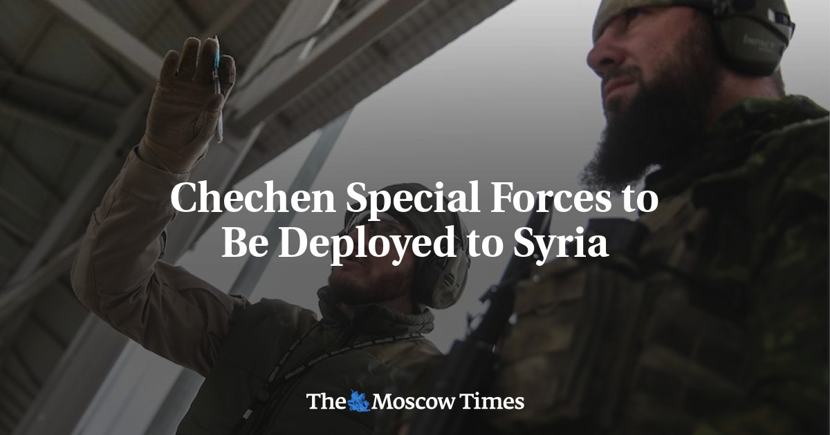 Chechen Special Forces to Be Deployed to Syria