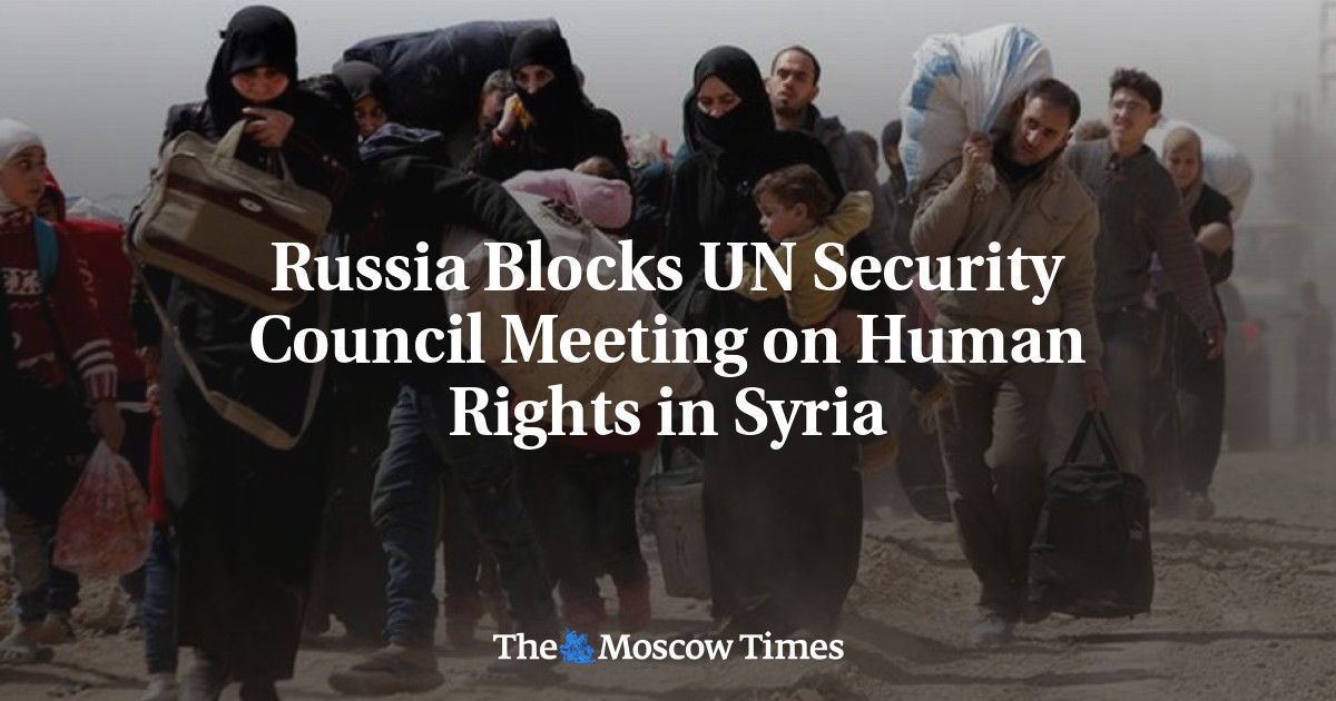 Russia Blocks UN Security Council Meeting on Human Rights in Syria