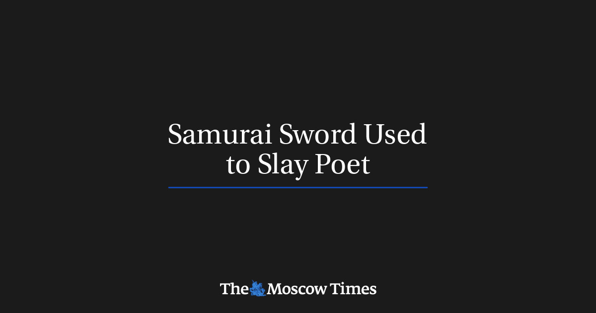 Samurai Sword Used to Slay Poet