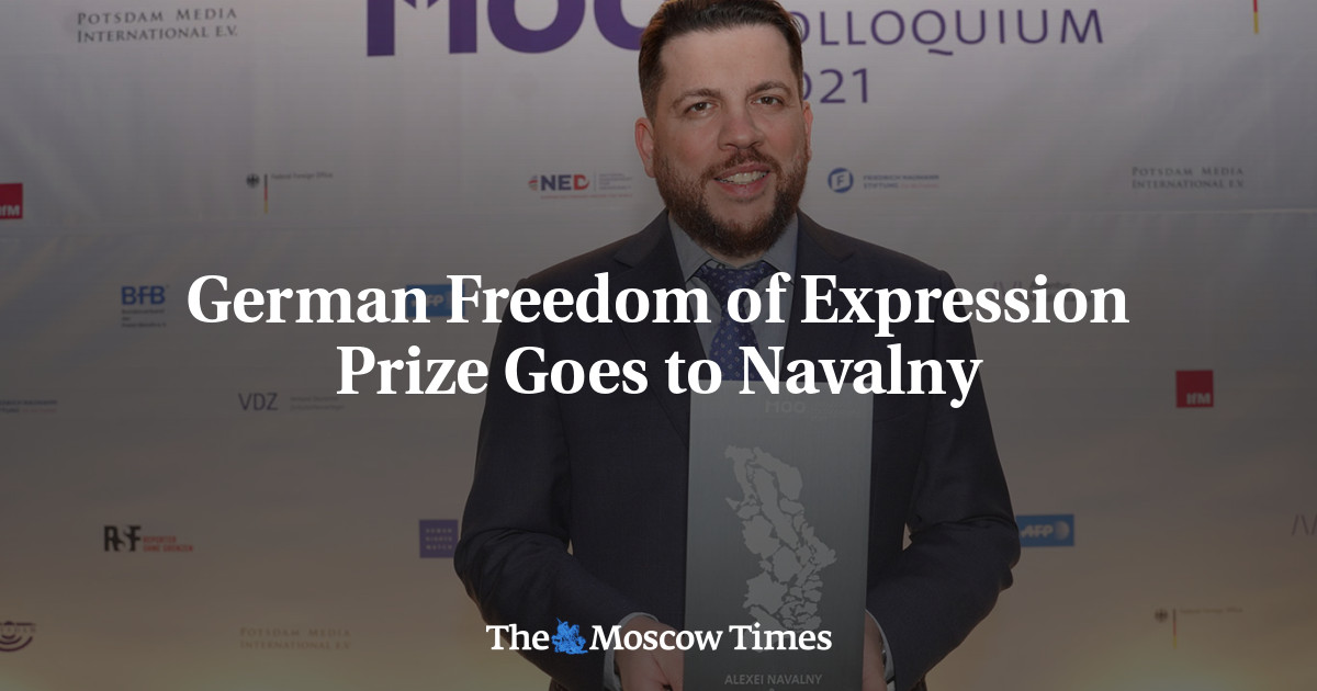 German Freedom of Expression Prize Goes to Navalny - The Moscow Times