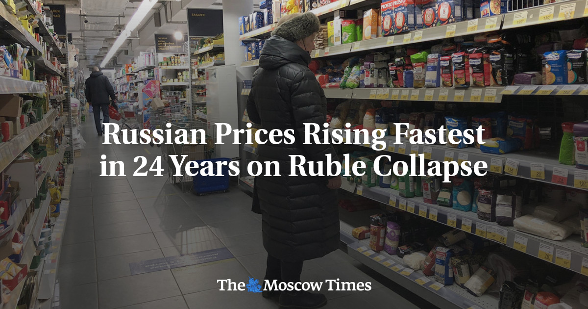 Russian Prices Rising Fastest in 24 Years on Ruble Collapse - The ...