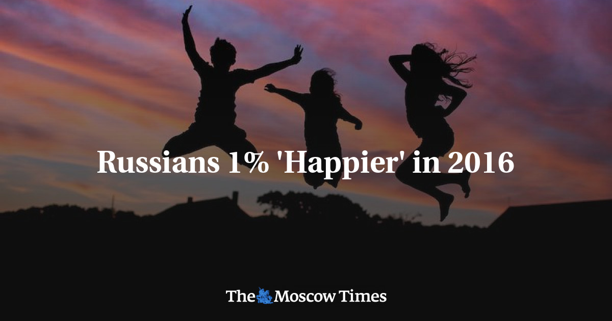Russians 1% 'Happier' in 2016