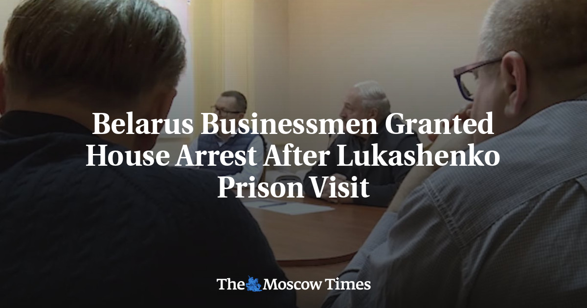 Belarus Businessmen Granted House Arrest After Lukashenko Prison Visit ...