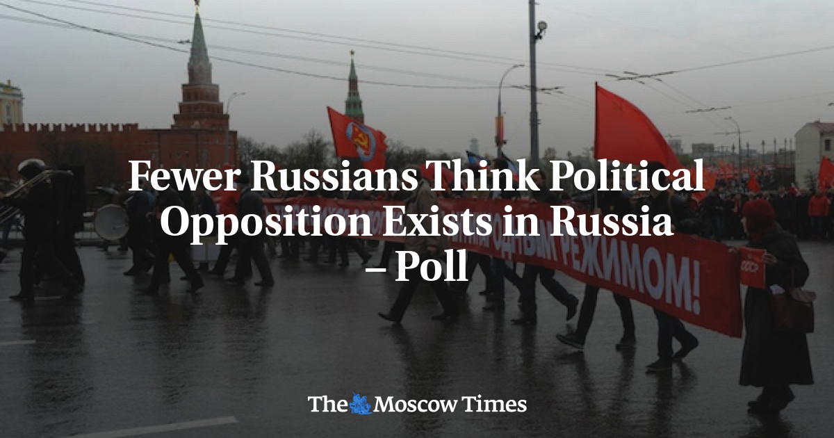 Fewer Russians Think Political Opposition Exists in Russia – Poll