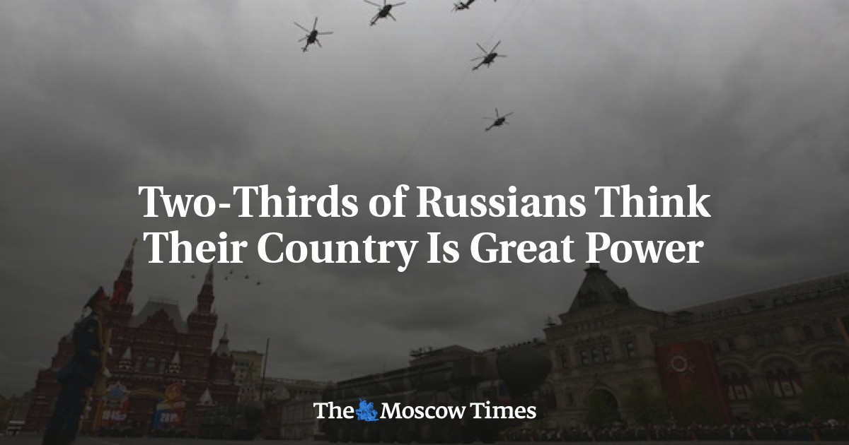 Two-Thirds of Russians Think Their Country Is Great Power