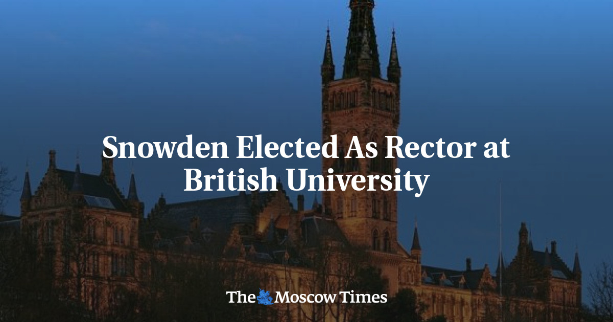 Snowden Elected As Rector at British University