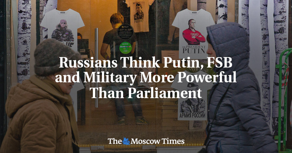 Russians Think Putin, FSB and Military More Powerful Than Parliament