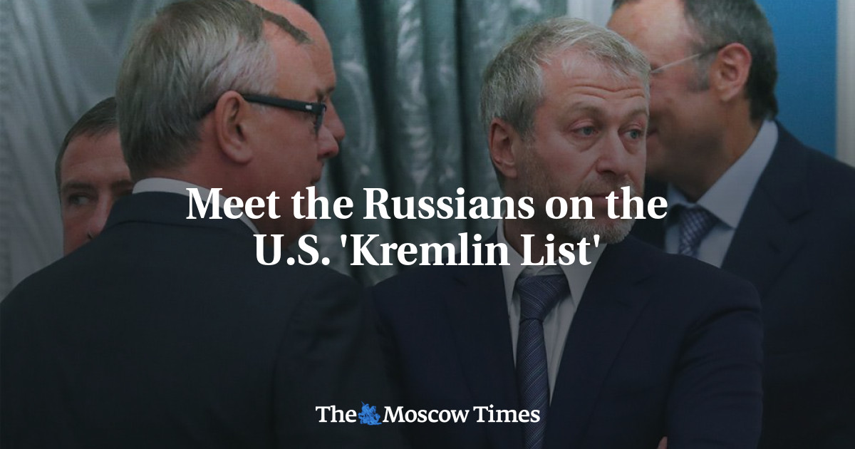 Meet the Russians on the U.S. 'Kremlin List'