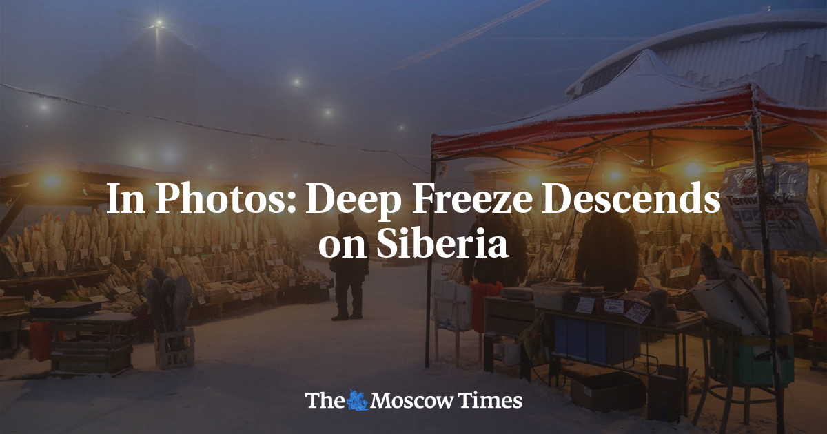 In Photos: Deep Freeze Descends on Siberia - The Moscow Times
