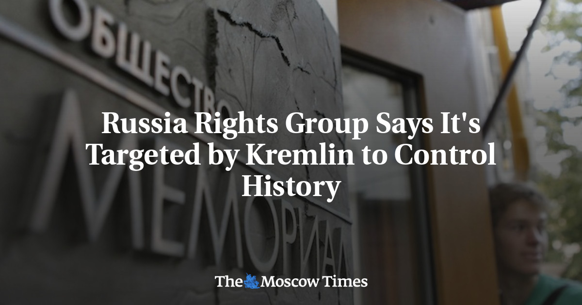 Russia Rights Group Says It's Targeted by Kremlin to Control History