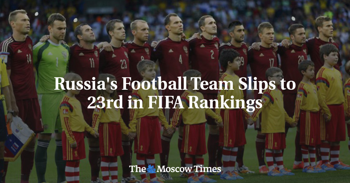 Russia's Football Team Slips to 23rd in FIFA Rankings