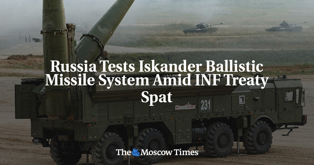 Russia Tests Iskander Ballistic Missile System Amid INF Treaty Spat