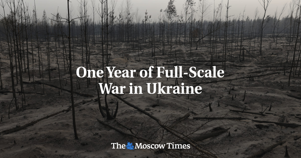 One Year of Full-Scale War in Ukraine - The Moscow Times