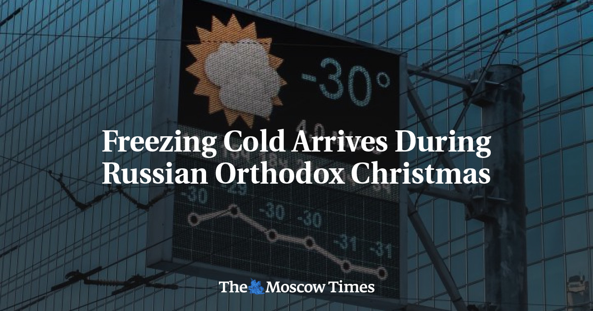 Freezing Cold Arrives During Russian Orthodox Christmas