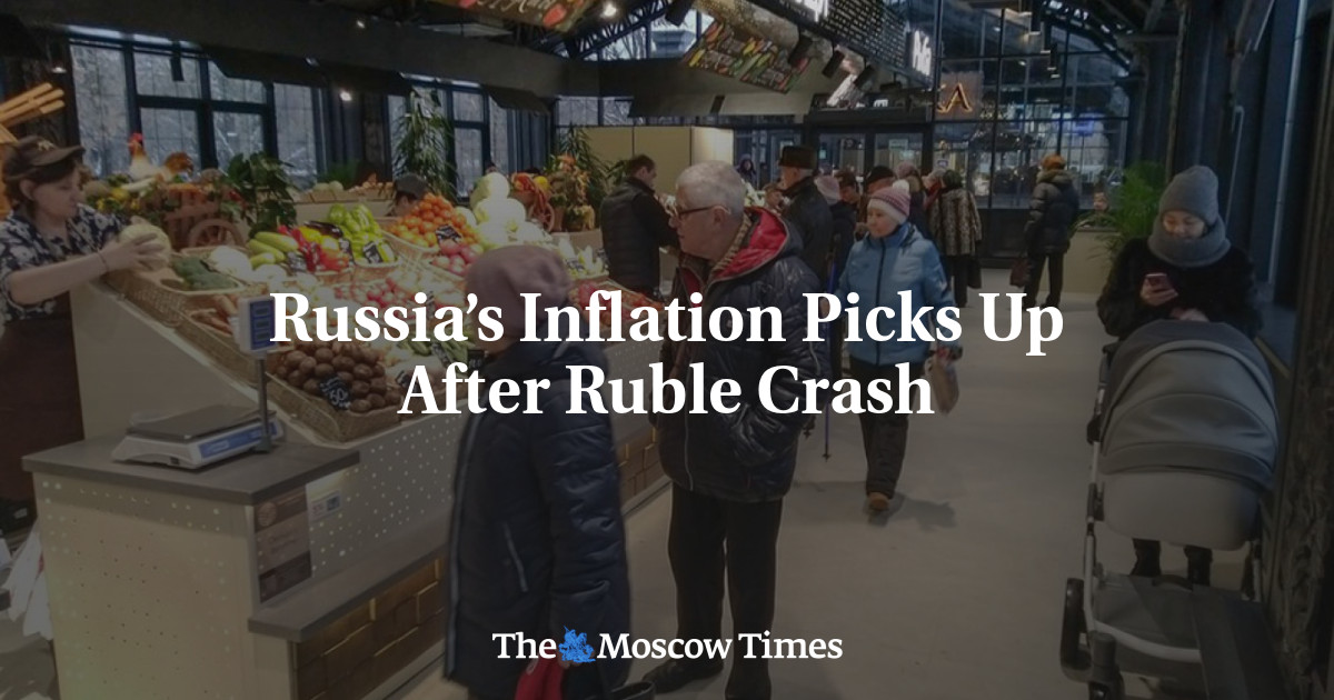 Russia’s Inflation Picks Up After Ruble Crash - The Moscow Times