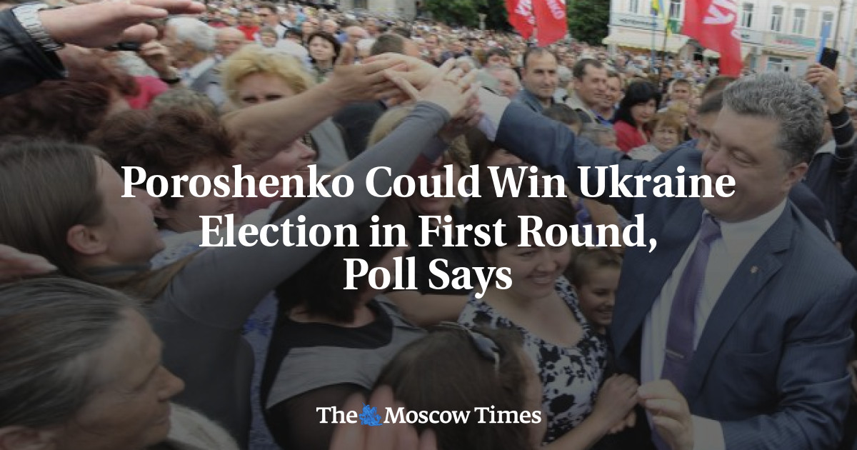 Poroshenko Could Win Ukraine Election in First Round, Poll Says