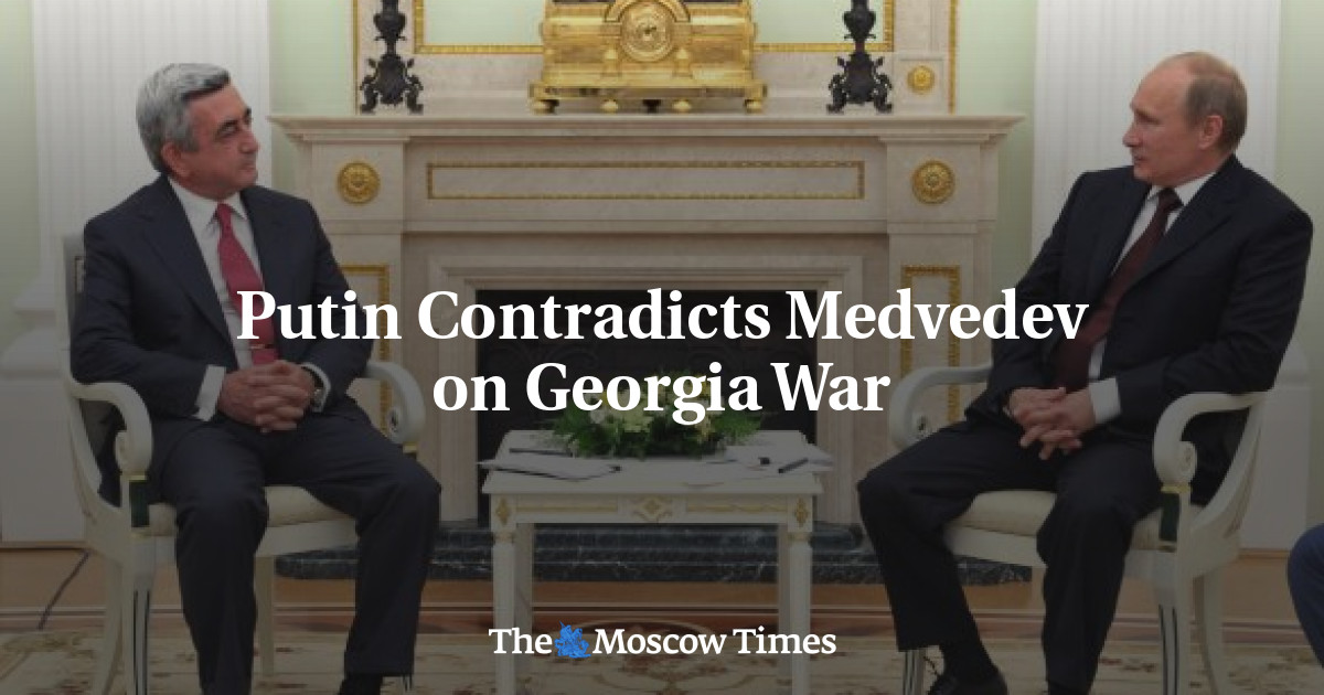 Putin Contradicts Medvedev on Georgia War
