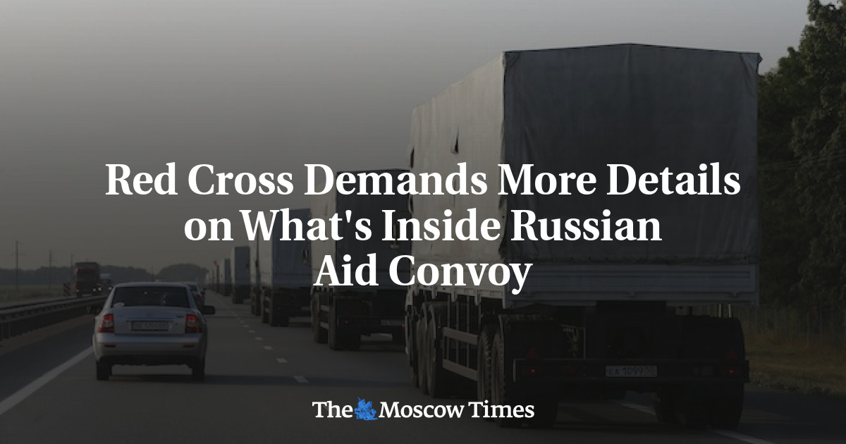 Red Cross Demands More Details on What's Inside Russian Aid Convoy