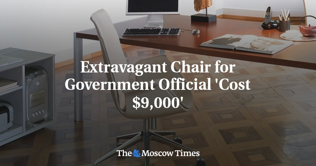 Extravagant Chair for Government Official 'Cost $9,000'