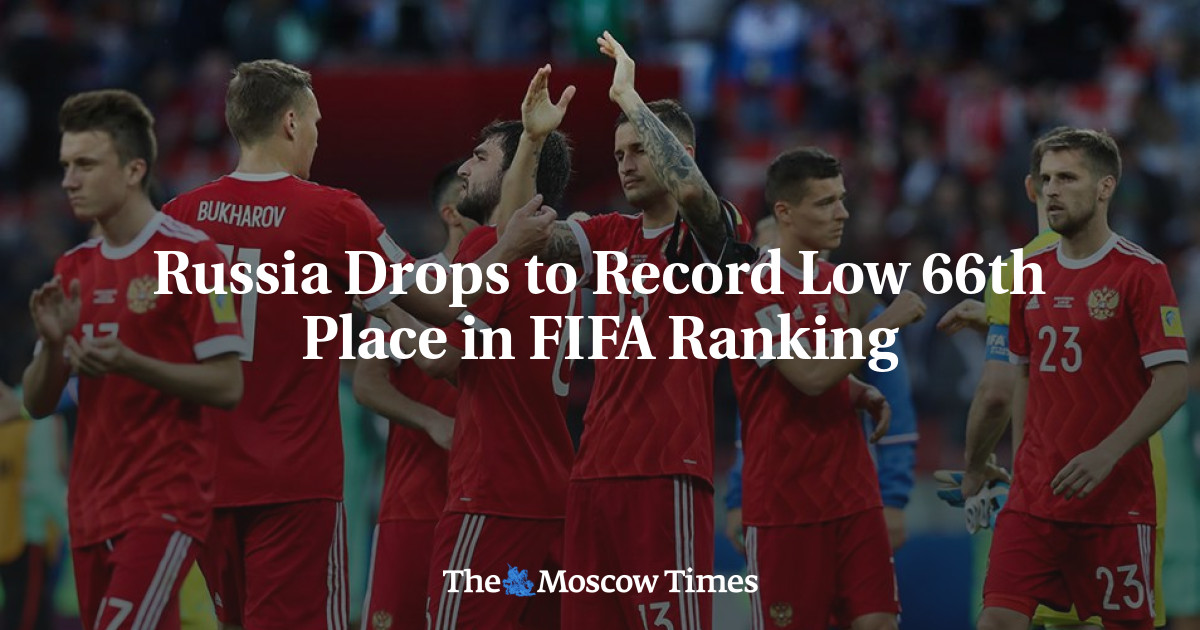Russia Drops to Record Low 66th Place in FIFA Ranking