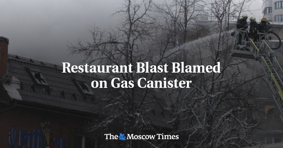Restaurant Blast Blamed on Gas Canister