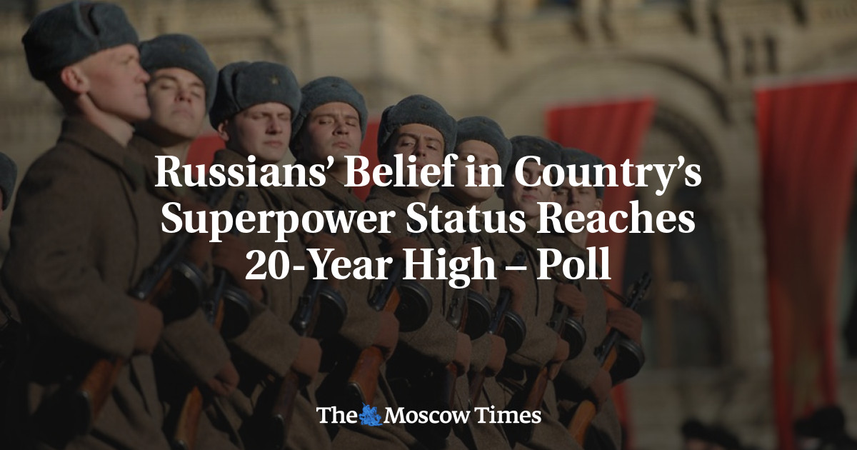 Russians’ Belief in Country’s Superpower Status Reaches 20-Year High – Poll