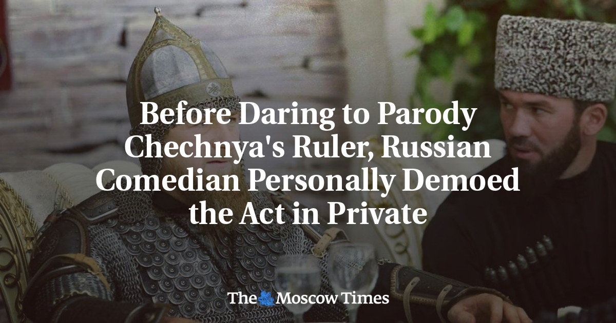 Before Daring to Parody Chechnya's Ruler, Russian Comedian Personally ...