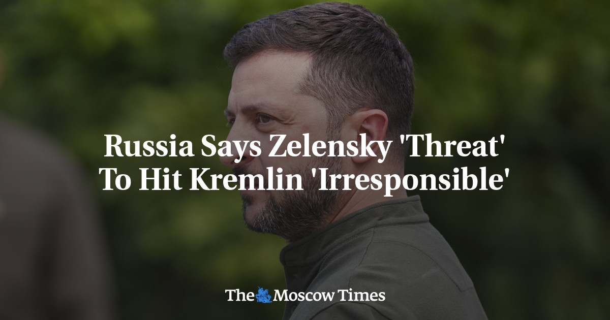 Russia Says Zelensky 'Threat' To Hit Kremlin 'Irresponsible' - The ...