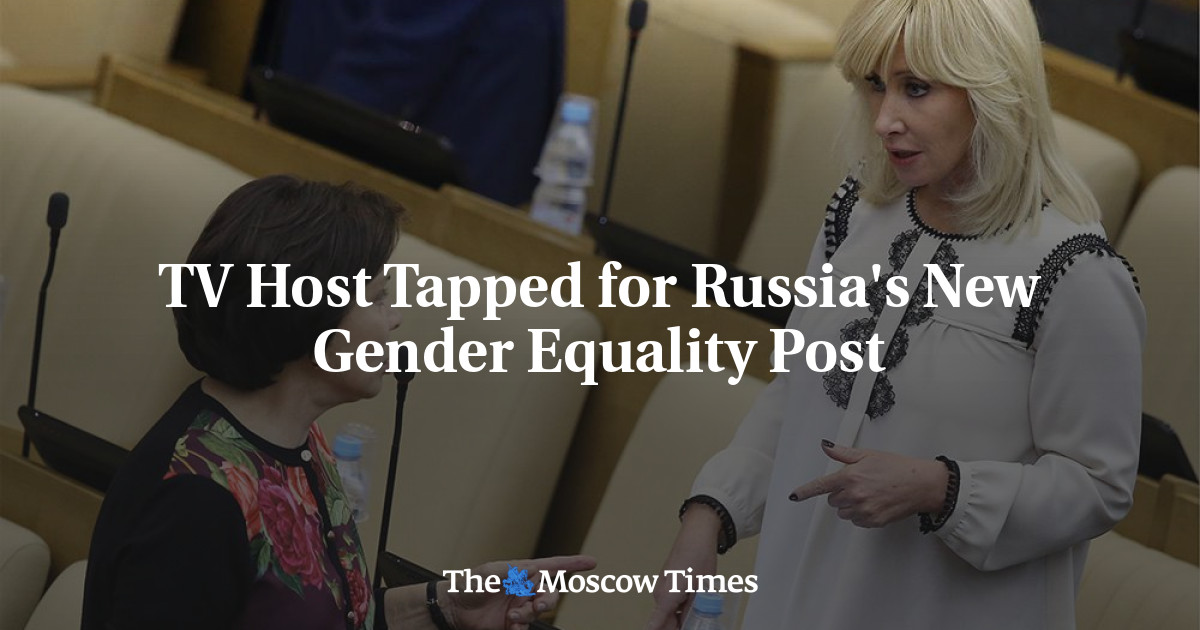 TV Host Tapped for Russia's New Gender Equality Post