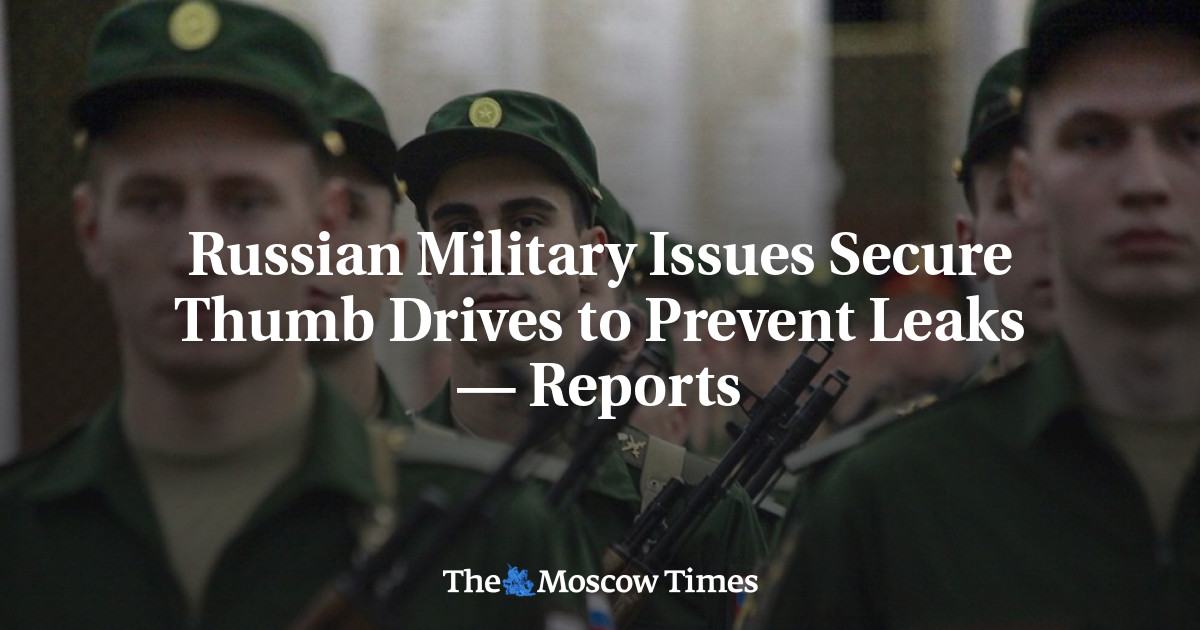 Russian Military Issues Secure Thumb Drives to Prevent Leaks — Reports