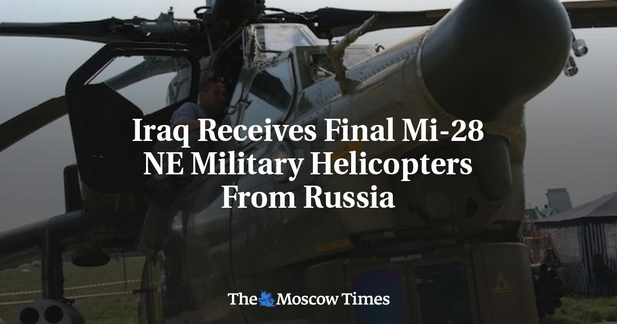 Iraq Receives Final Mi-28 NE Military Helicopters From Russia