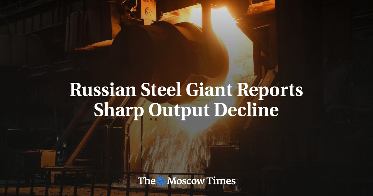 Russian Steel Giant Reports Sharp Output Decline - The Moscow Times