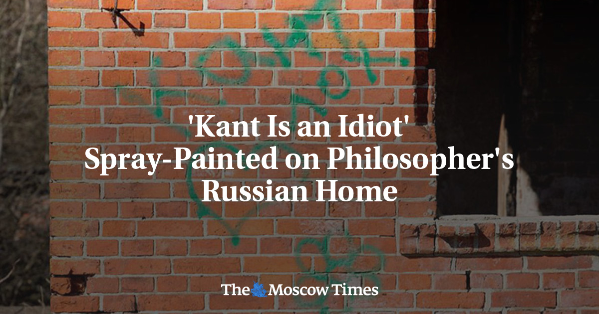 'Kant Is an Idiot' Spray-Painted on Philosopher's Russian Home