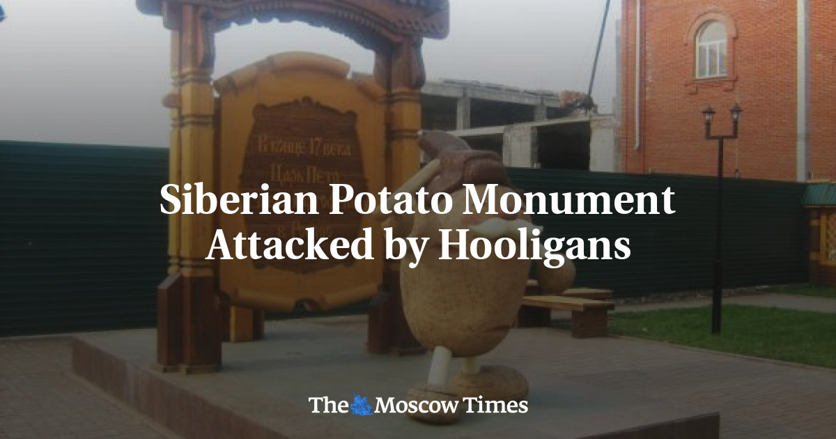 Siberian Potato Monument Attacked by Hooligans