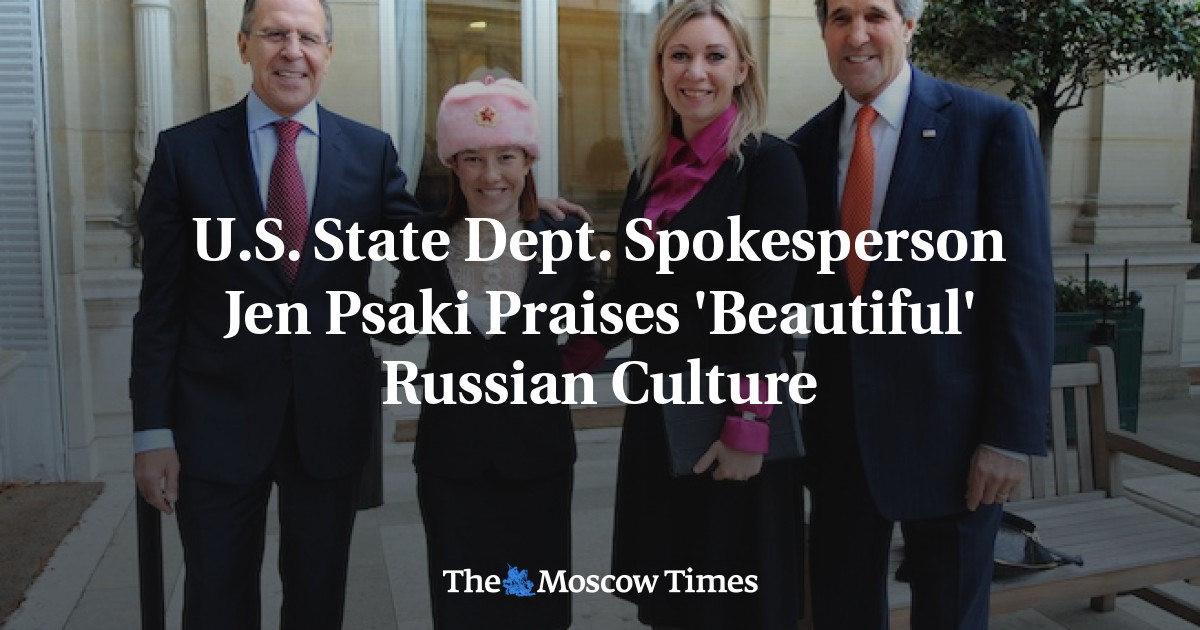 U.S. State Dept. Spokesperson Jen Psaki Praises 'Beautiful' Russian Culture