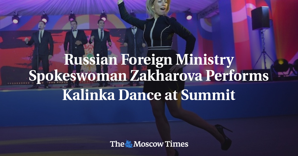 Russian Foreign Ministry Spokeswoman Zakharova Performs Kalinka Dance ...