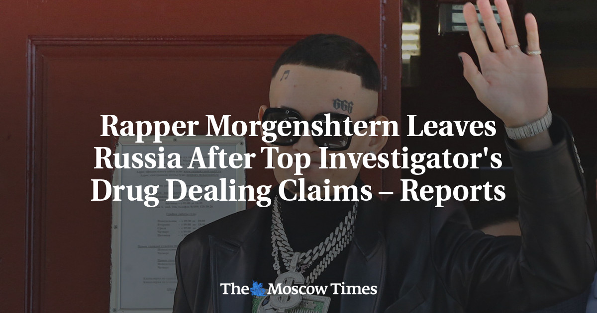 Rapper Morgenshtern Leaves Russia After Top Investigator's Drug Dealing ...