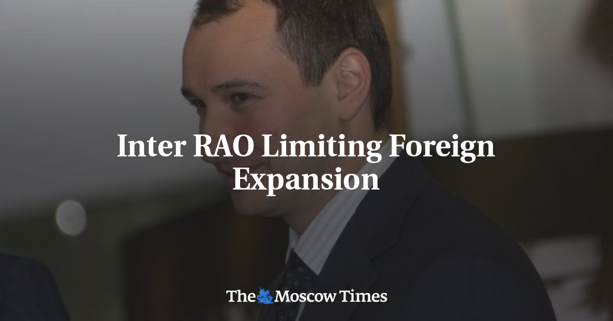 Inter RAO Limiting Foreign Expansion