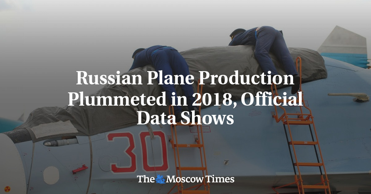 Russian Plane Production Plummeted in 2018, Official Data Shows - The ...