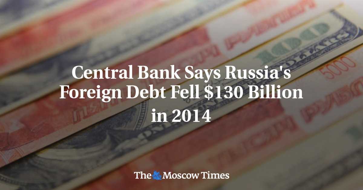 Central Bank Says Russia's Foreign Debt Fell $130 Billion in 2014