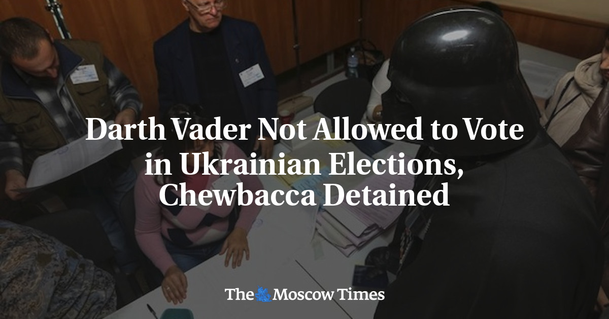 Darth Vader Not Allowed to Vote in Ukrainian Elections, Chewbacca Detained
